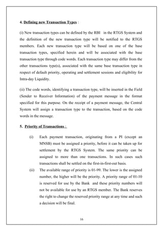 Real time gross settlement (rtgs) | DOC