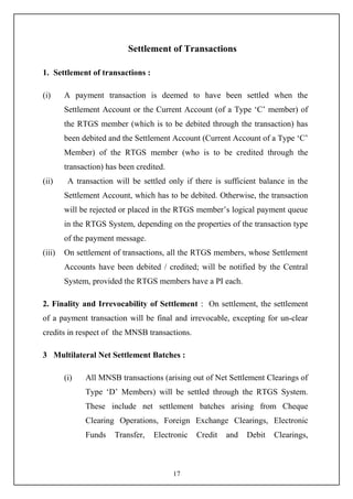 Real time gross settlement (rtgs) | DOC