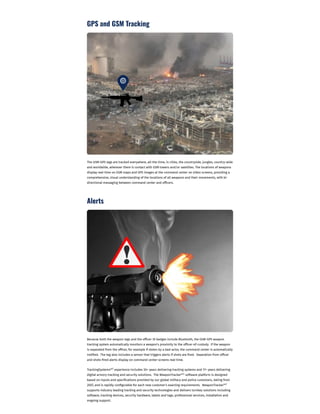 GPS-GSM Location Tracking of Weapons - WeaponTrackerIoT | PDF