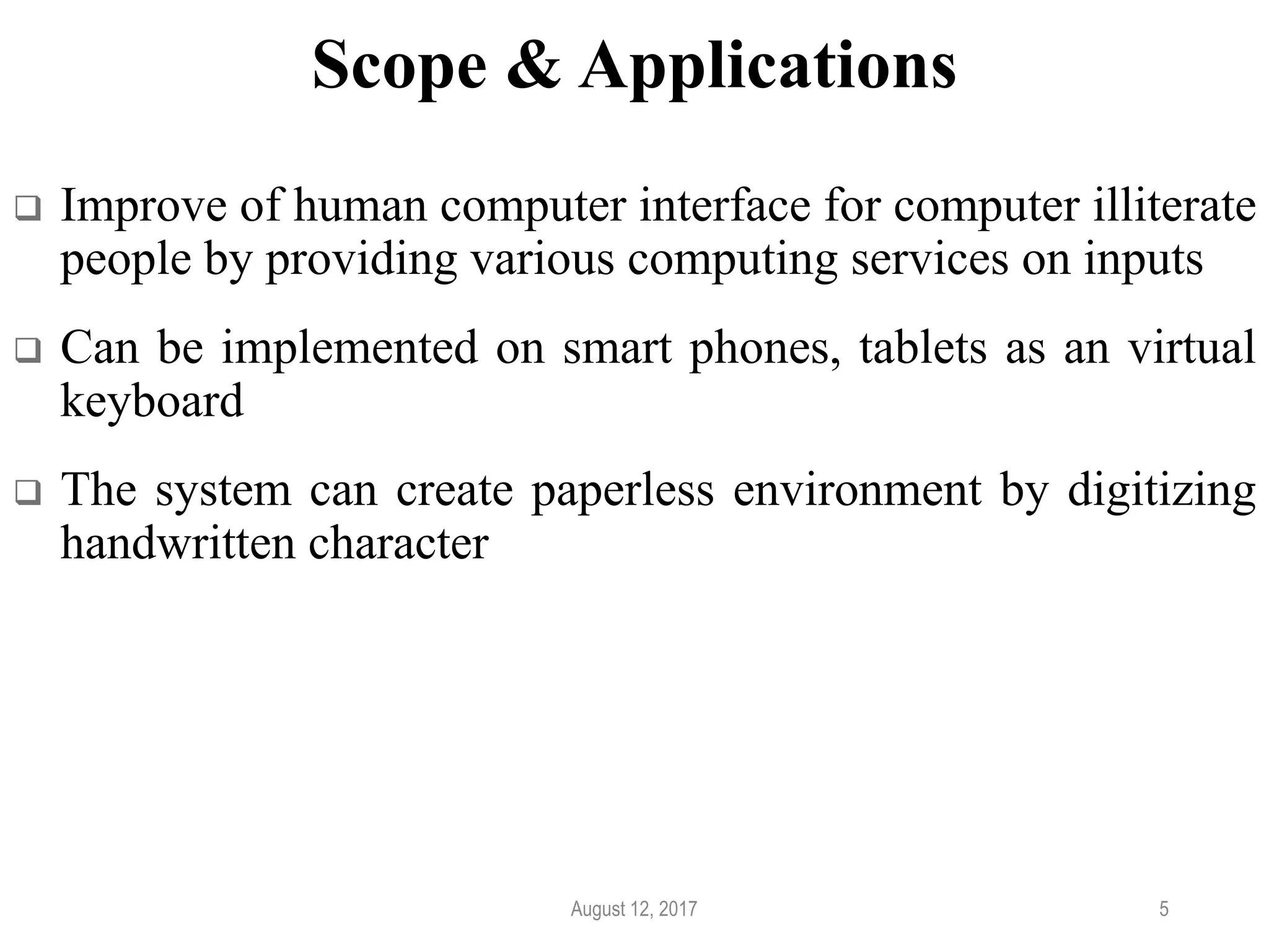 Real Time Handwritten Devanagari Character Recognition Ppt