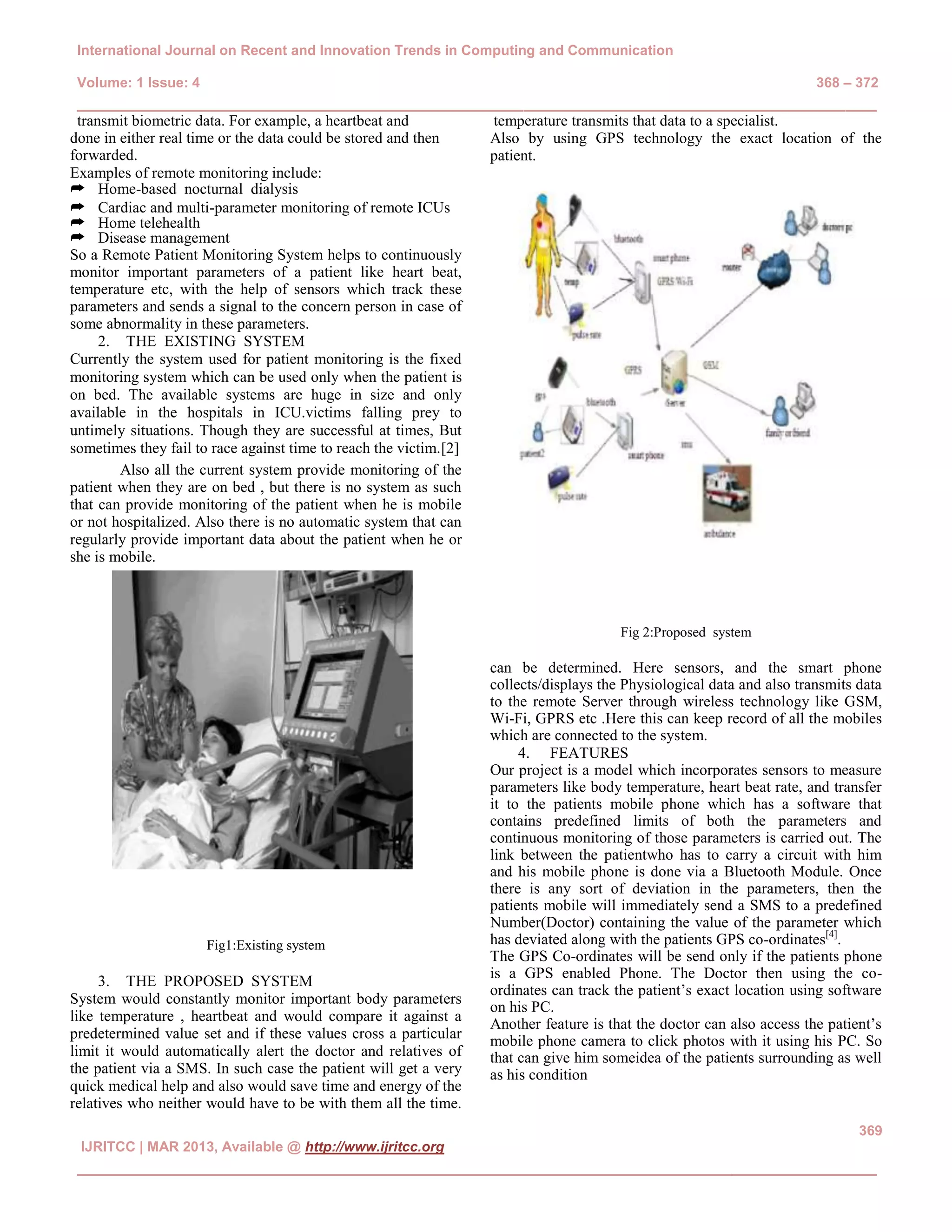 Real time health monitoring using gprs technology | PDF