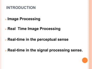 Realtimeimageprocessing | PPT