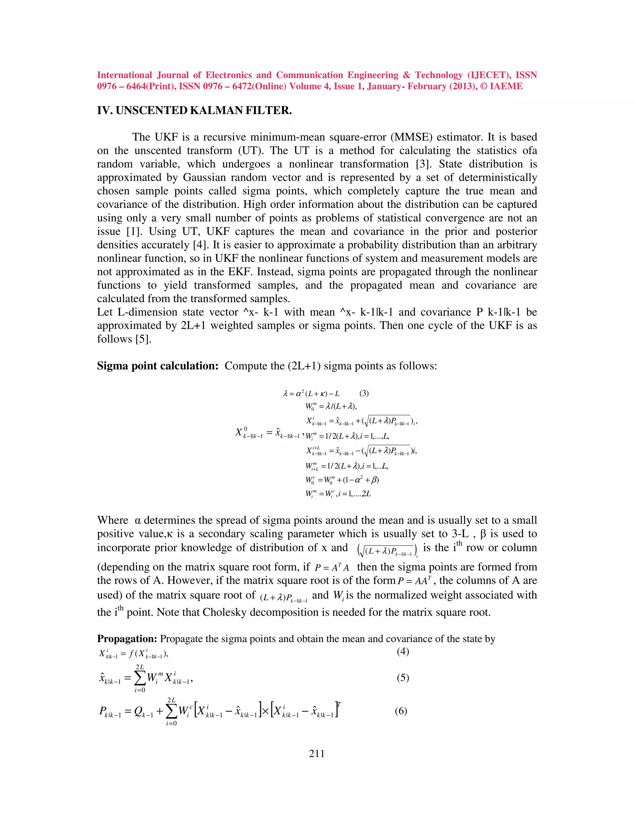 Real time implementation of unscented kalman filter for target tracking | PDF