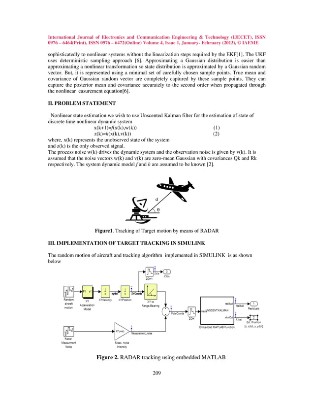 Real time implementation of unscented kalman filter for target tracking | PDF
