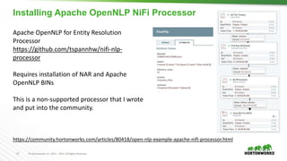 Real-Time Ingesting and Transforming Sensor Data and Social Data with NiFi and TensorFlow | PPT