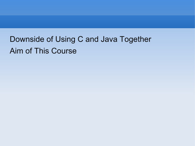 Introduction to Real Time Java | PPT