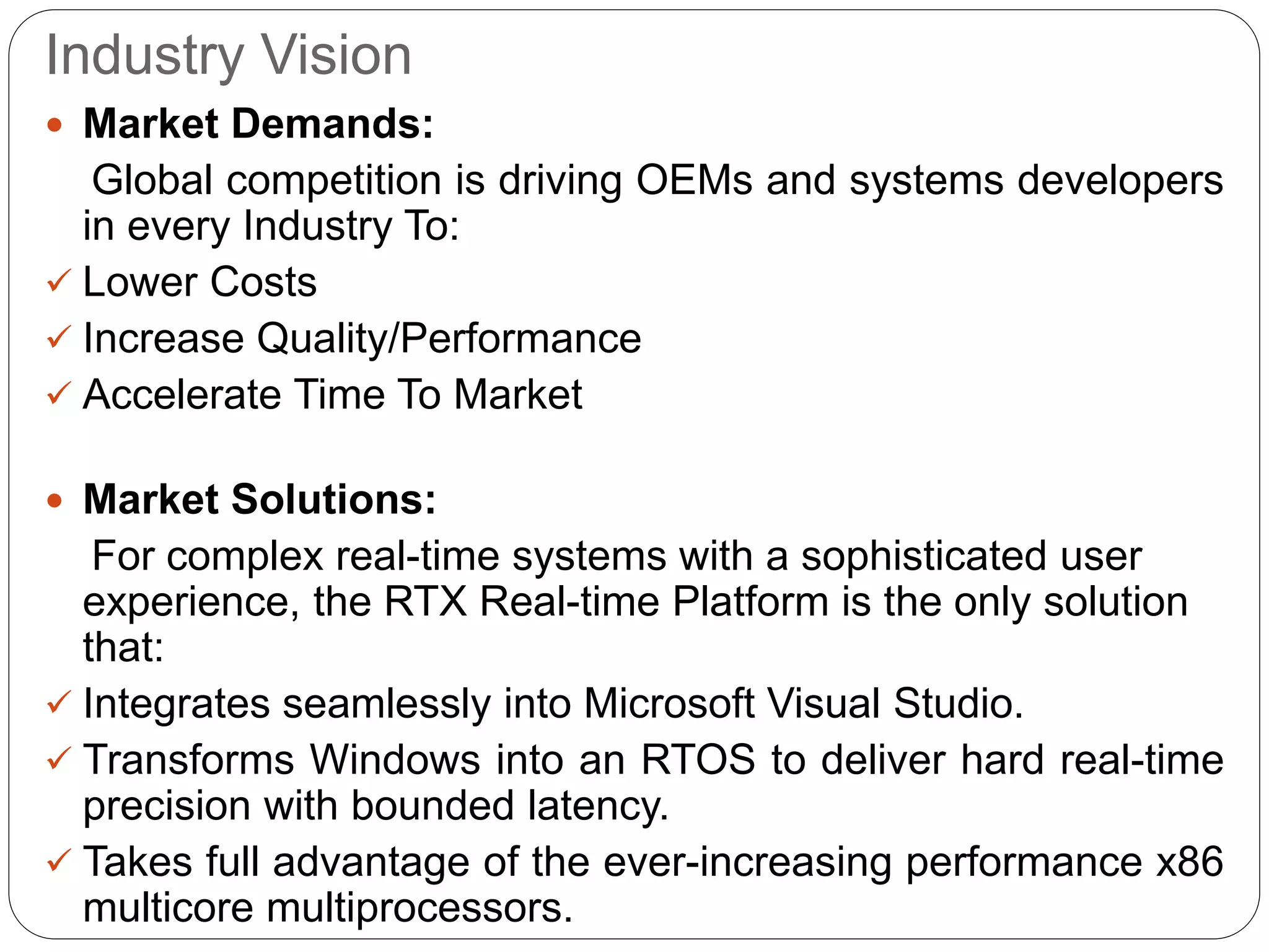 RTX64 and RTX: Real-Time Operating System | PPTX