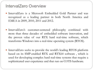 RTX64 and RTX: Real-Time Operating System | PPT