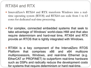 RTX64 and RTX: Real-Time Operating System | PPT