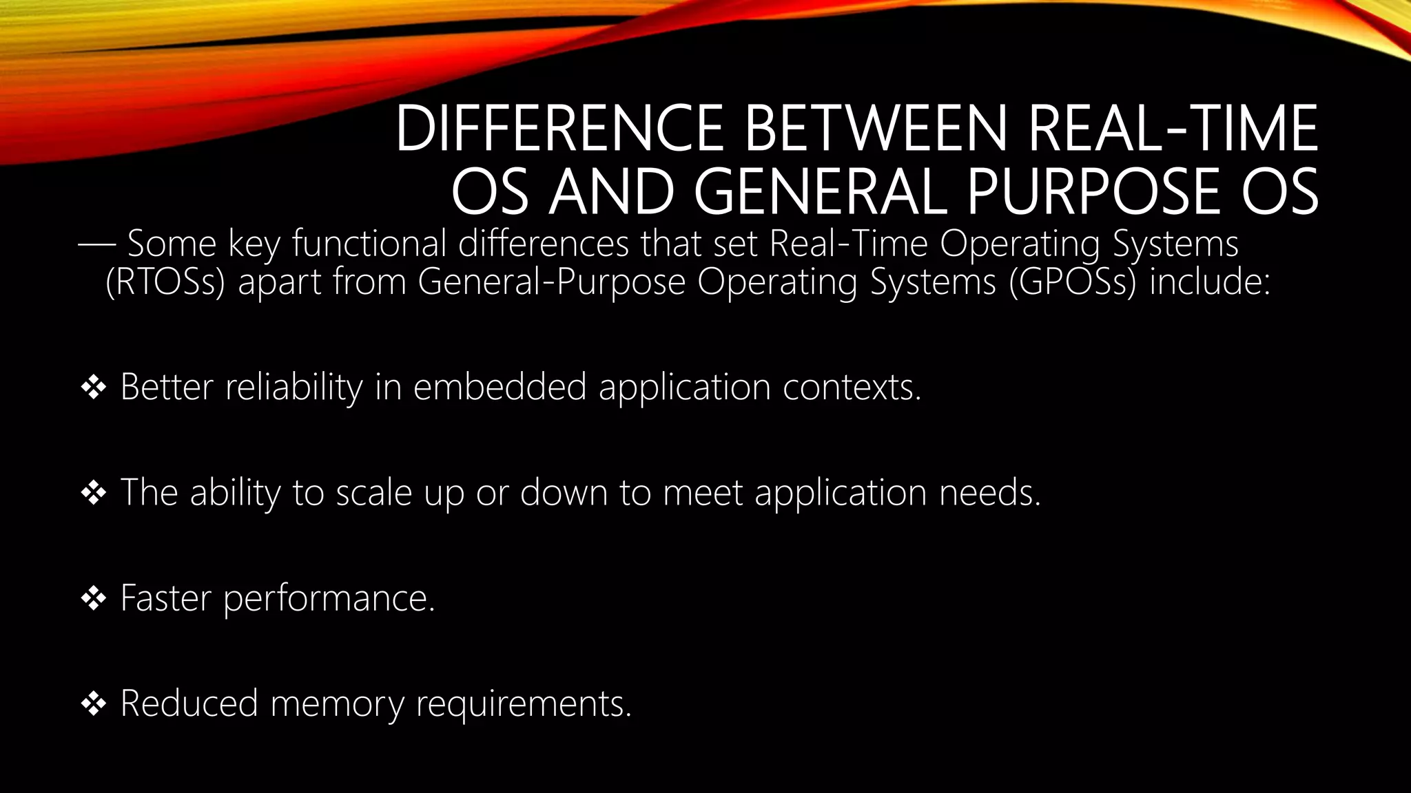 Real time operating system | PPTX