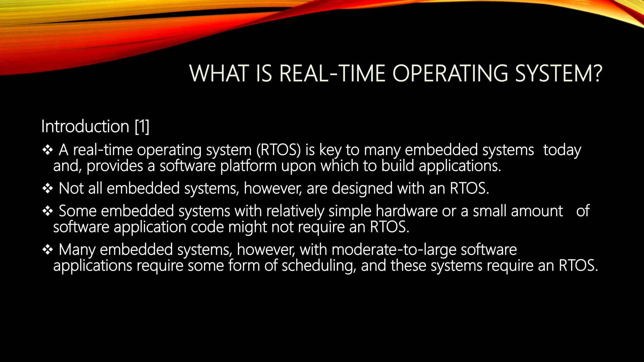 Real time operating system | PPTX