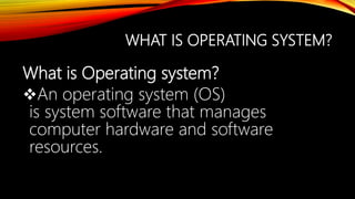 Real time operating system | PPTX