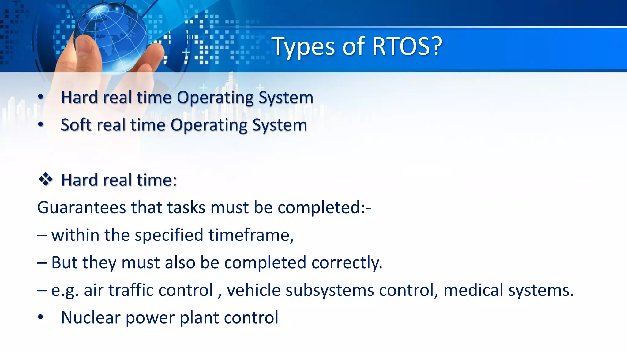 Real time operating system | PDF | Operating Systems | Computer Software and Applications
