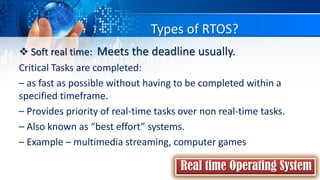 Real time operating system | PDF | Operating Systems | Computer ...
