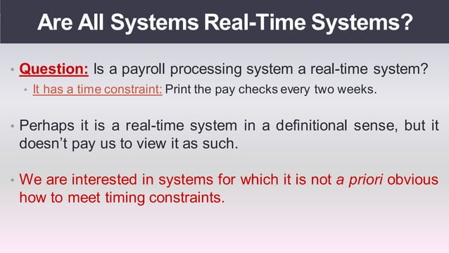 Real time operating systems | PPT