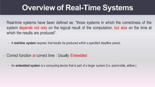 Real time operating systems | PDF