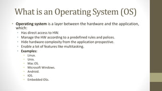 Real time operating systems (rtos) concepts 1 | PPTX