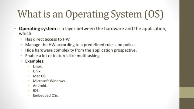 Real time operating systems (rtos) concepts 1 | PPTX