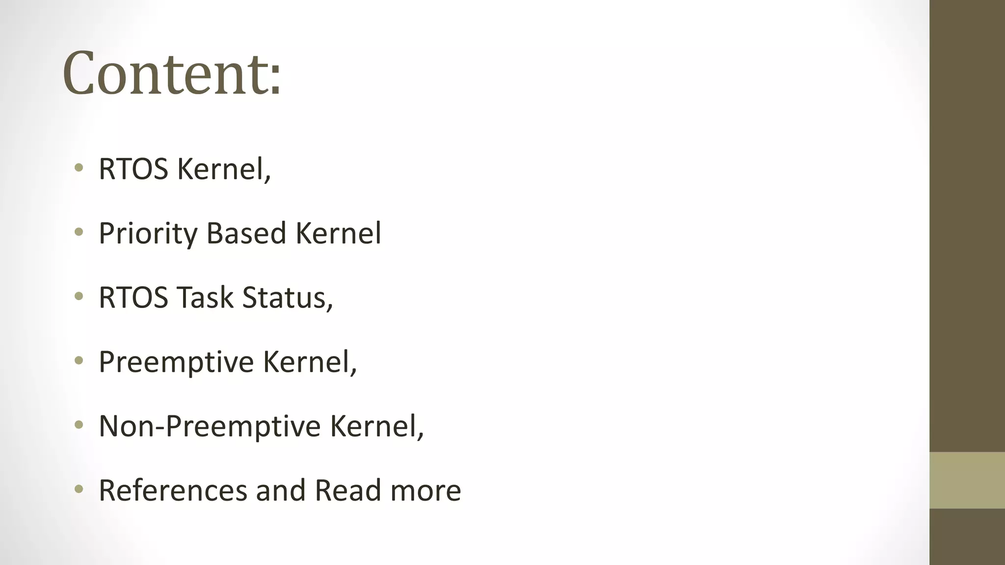 Real time operating systems (rtos) concepts 3 | PPTX | Operating Systems | Computer Software and ...