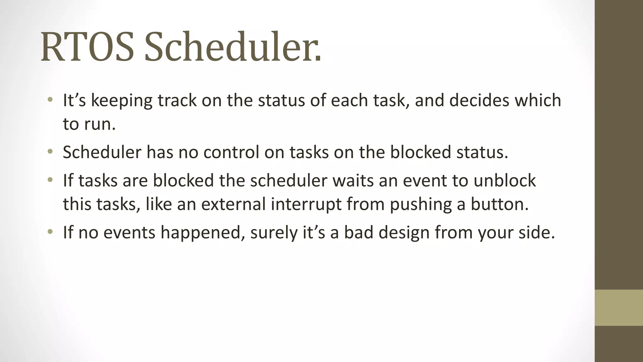 Real time operating systems (rtos) concepts 4 | PPTX