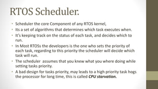 Real time operating systems (rtos) concepts 4 | PPTX