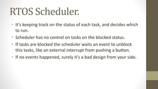 Real time operating systems (rtos) concepts 4 | PPTX