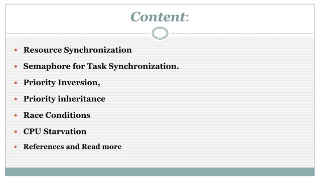 Real time operating systems (rtos) concepts 8 | PPTX