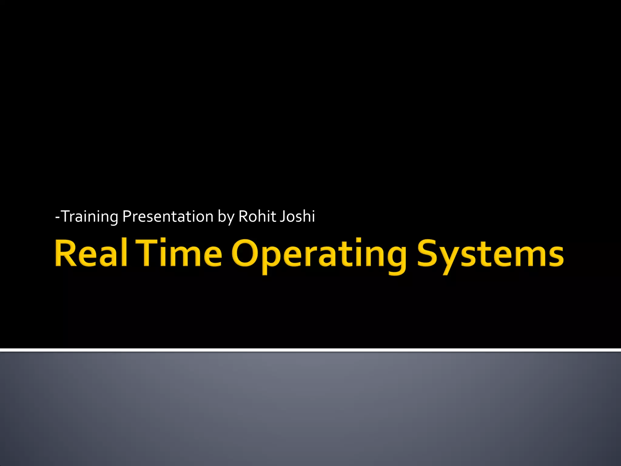 Real Time Operating Systems Pdf Operating Systems Computer Software And Applications