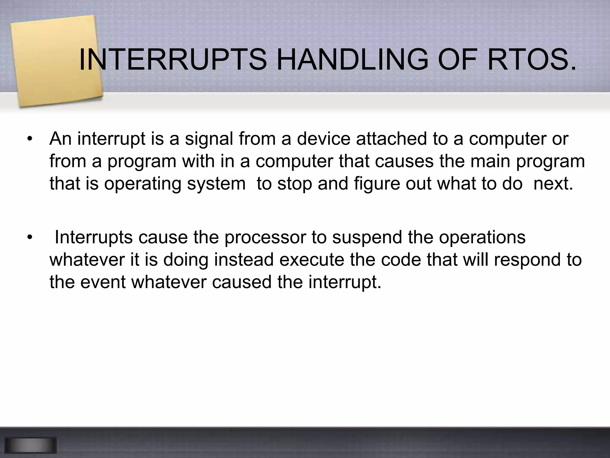 Real time Operating System | PPTX