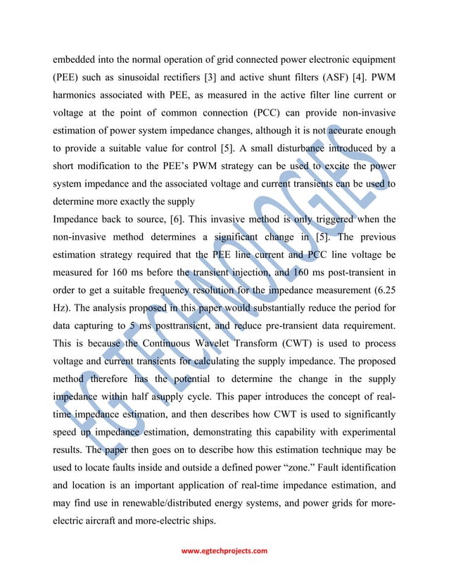 Real time parameter estimation for power quality control and intelligent protection of grid ...