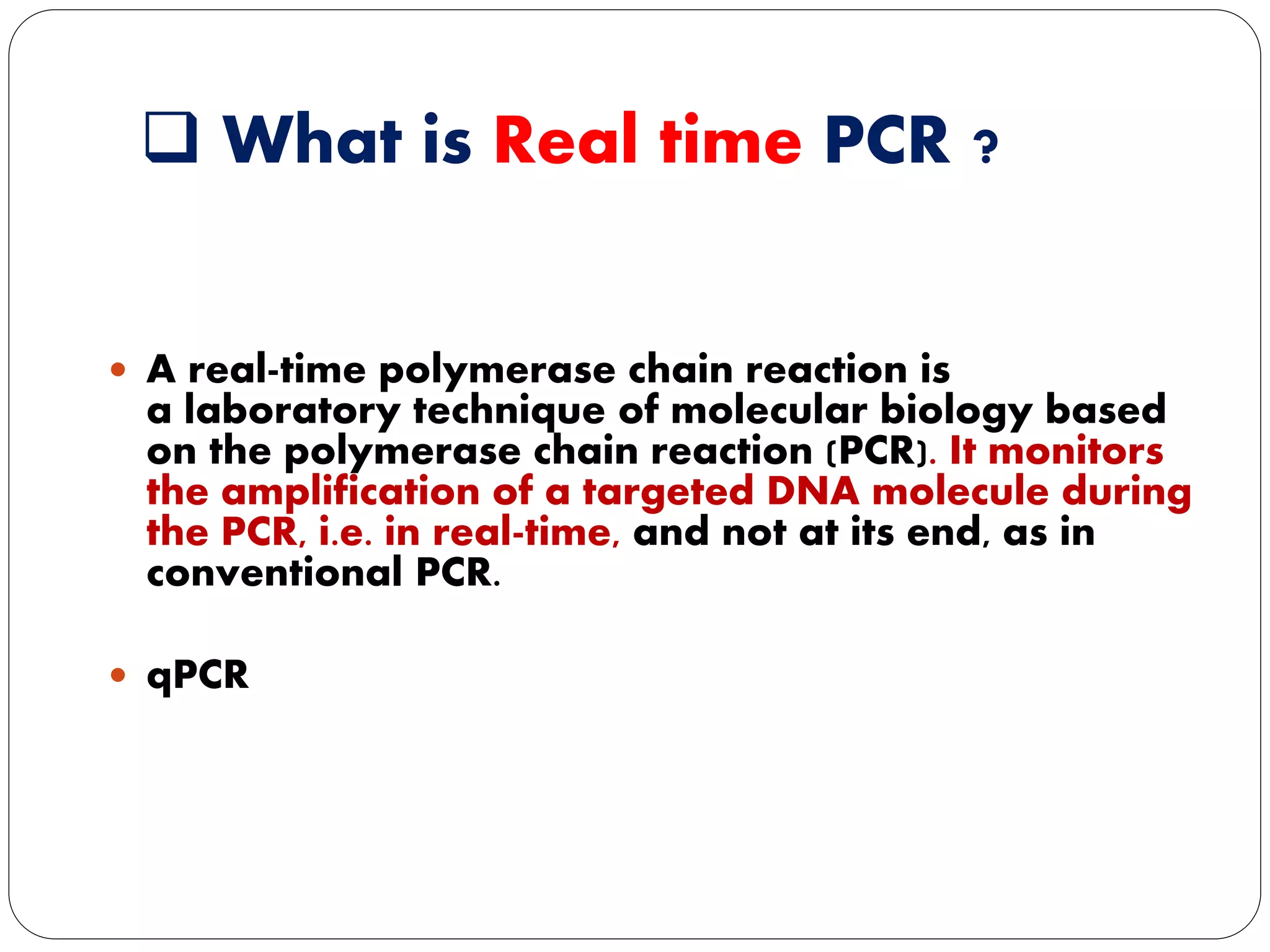 Real time PCR | PPT