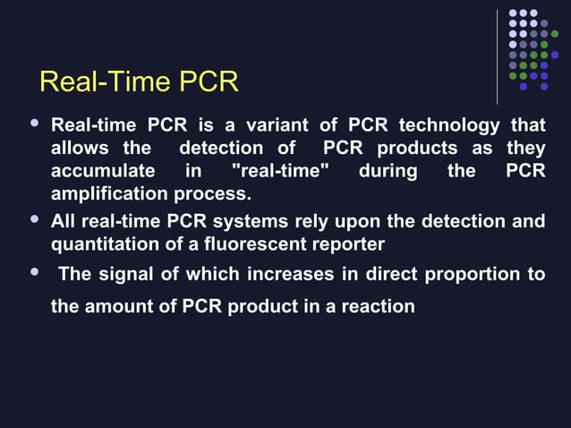 Real time pcr | PPT