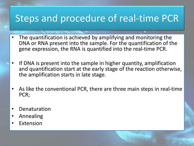Real time pcr | PPTX | Chemistry | Science