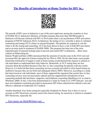 Real Time Pcr Detection Of Hiv Viral Load | PDF