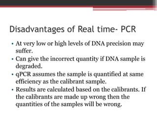 Real time pcr for gene regulation | PPTX
