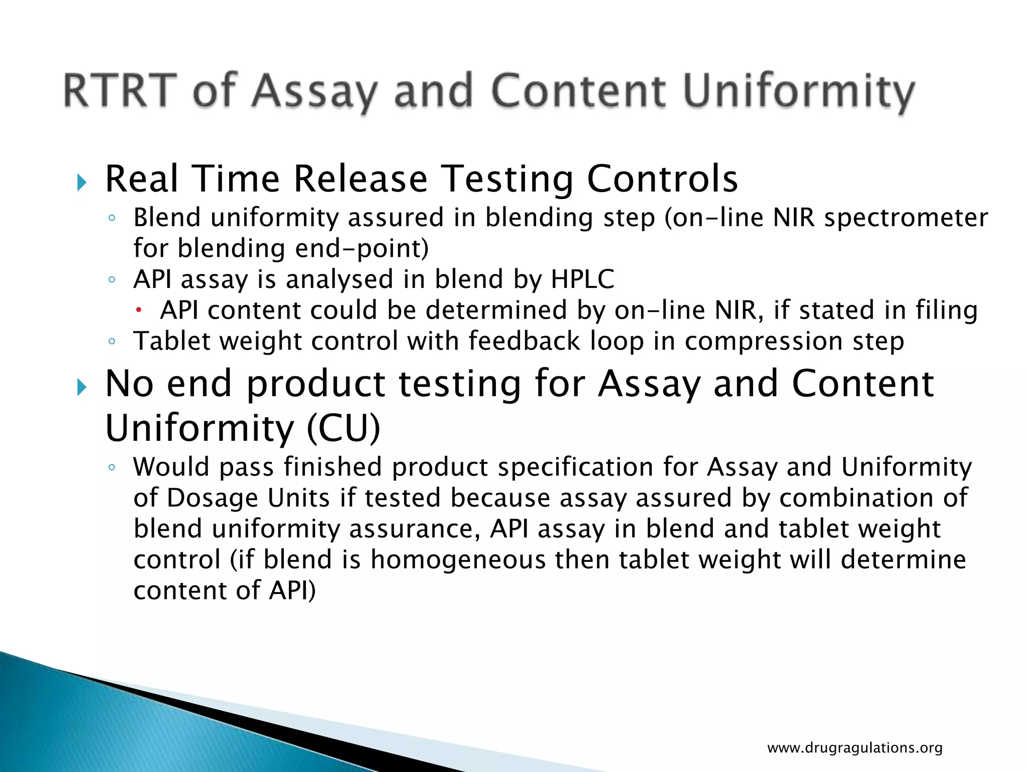 Real time release testing | PPTX