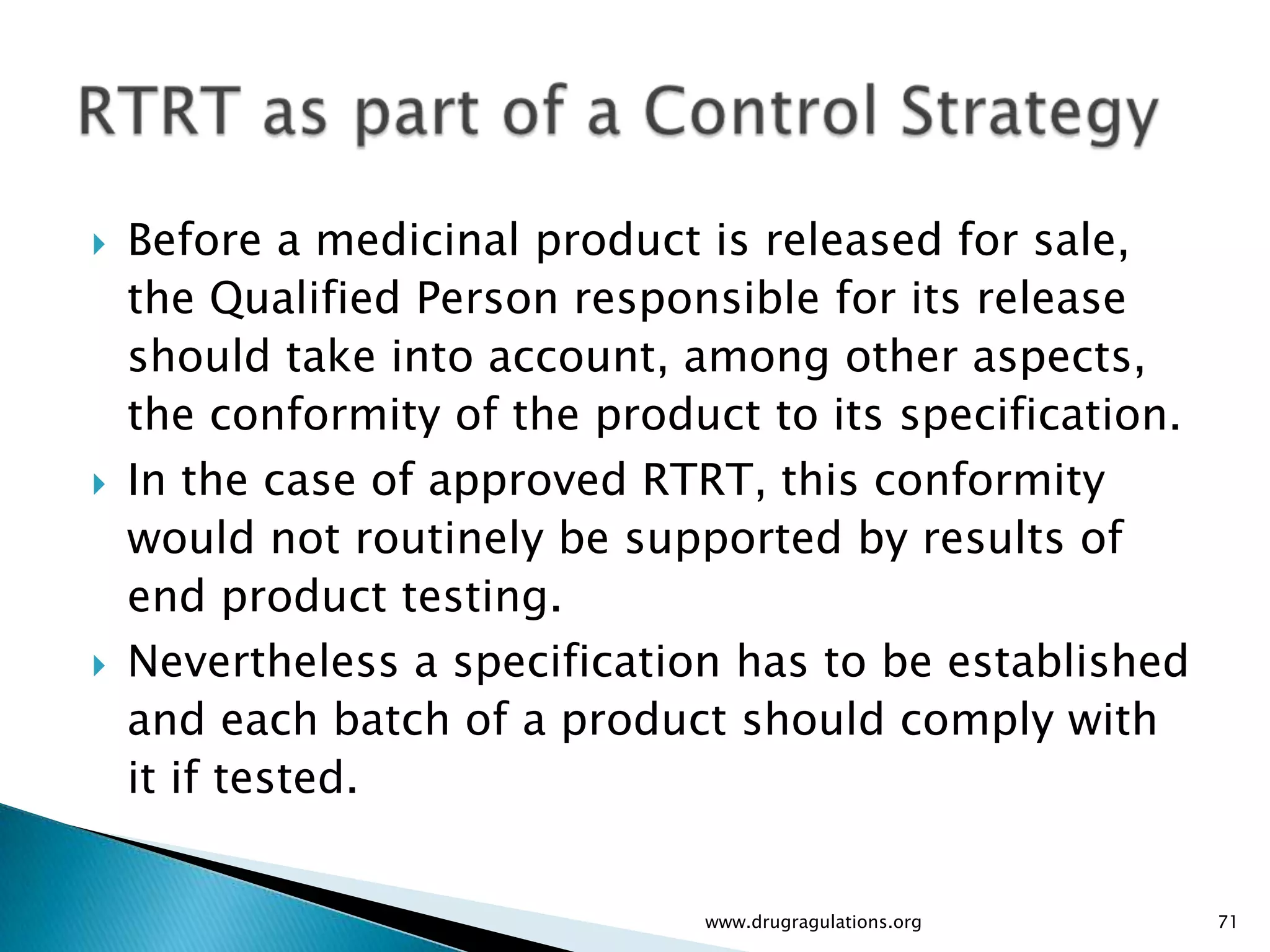 Real time release testing | PPTX