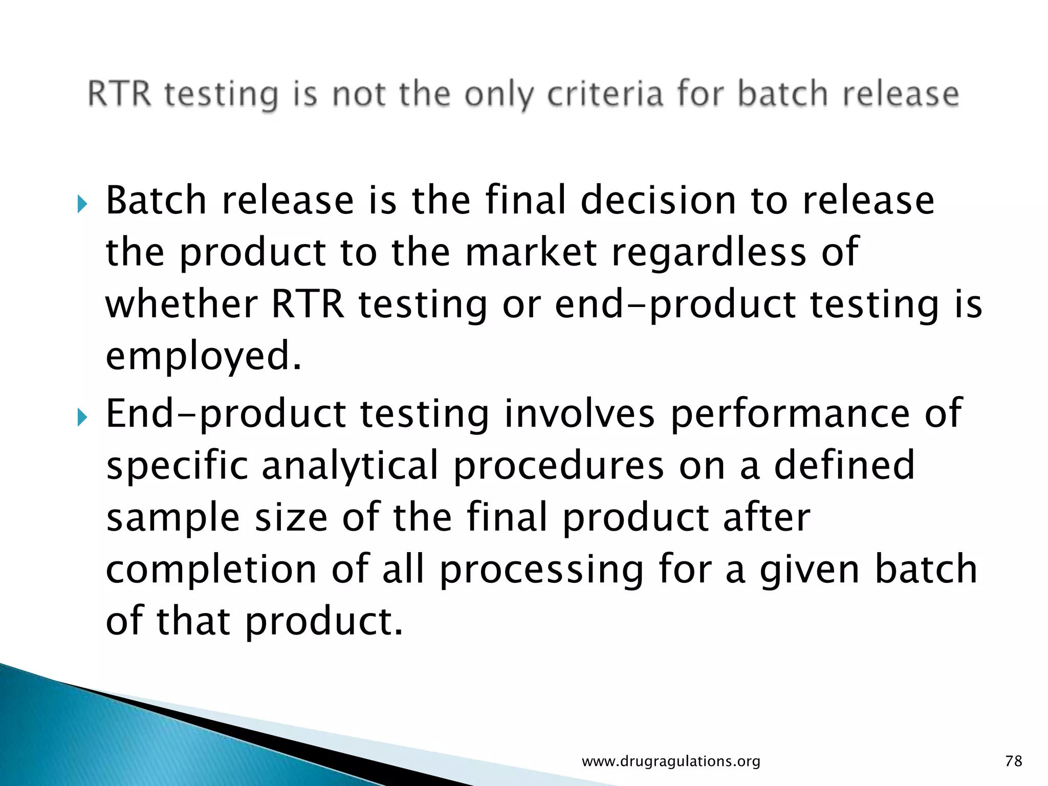 Real time release testing | PPTX