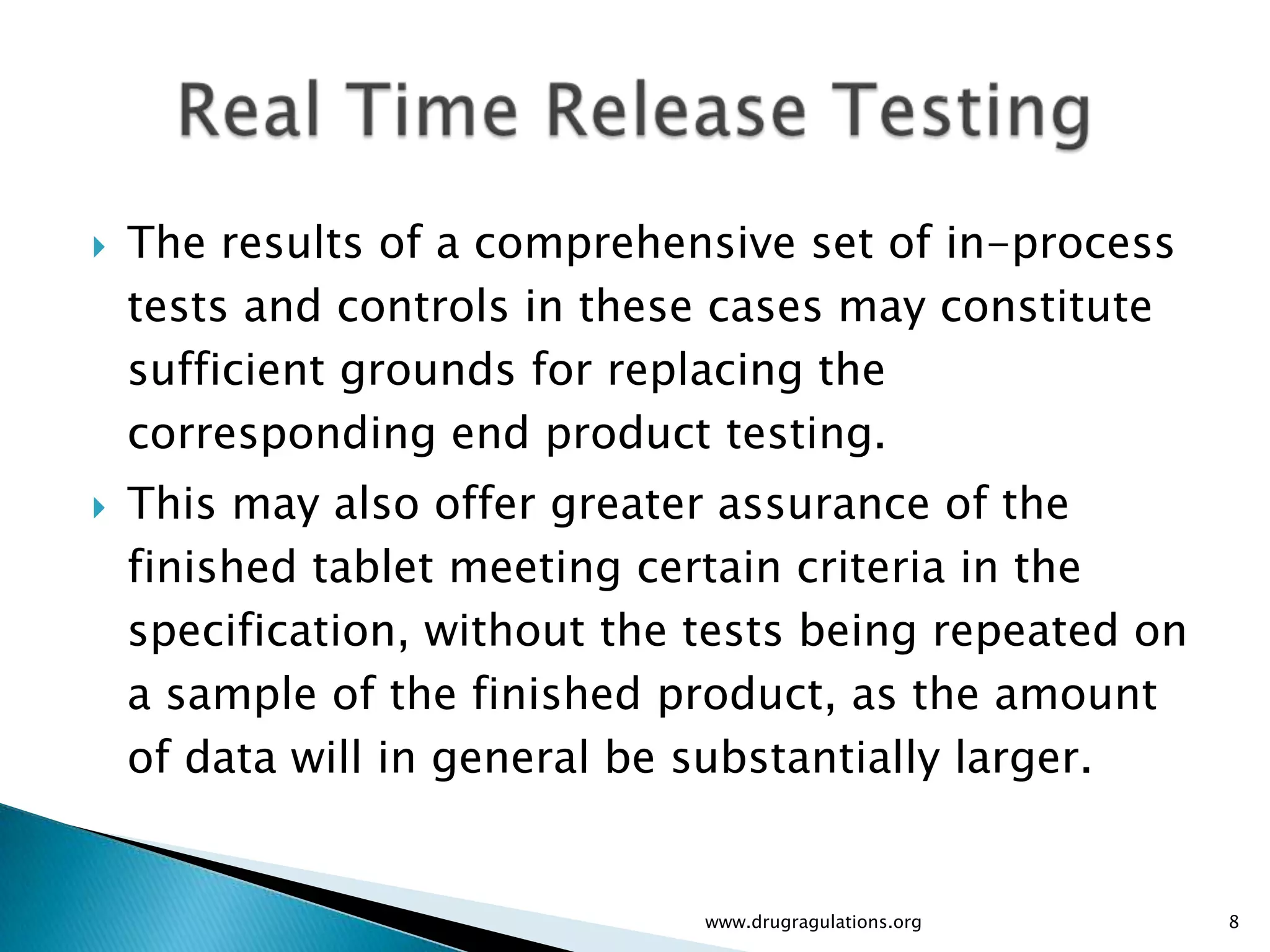 Real time release testing | PPTX