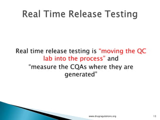 Real time release testing | PPT