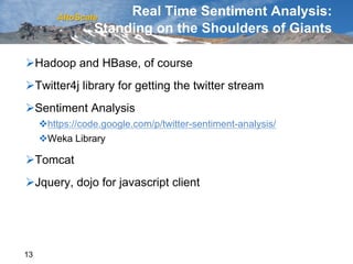 Realtime Sentiment Analysis Application Using Hadoop and HBase | PDF