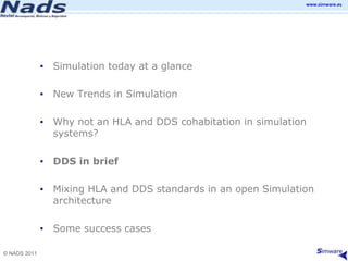 Real time simulation with HLA and DDS | PPTX