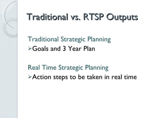 Real time strategic planning 2 9 11 slideshare notes | PPT