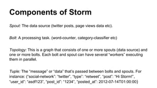 Real time stream processing presentation at General Assemb.ly