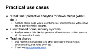 Real time stream processing presentation at General Assemb.ly