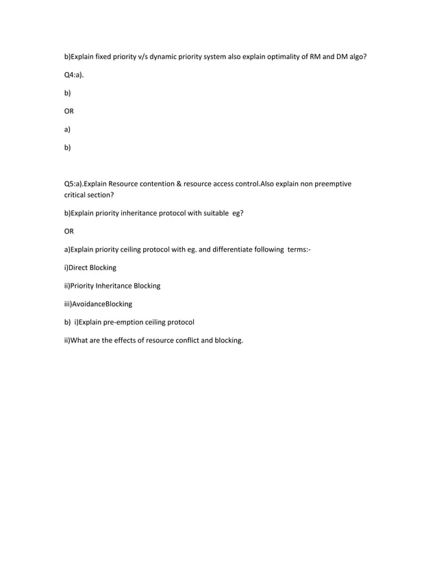 Real time system | DOCX | Computing | Technology & Computing