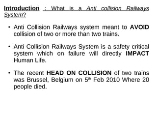 Anti Collision Railways System | PPT