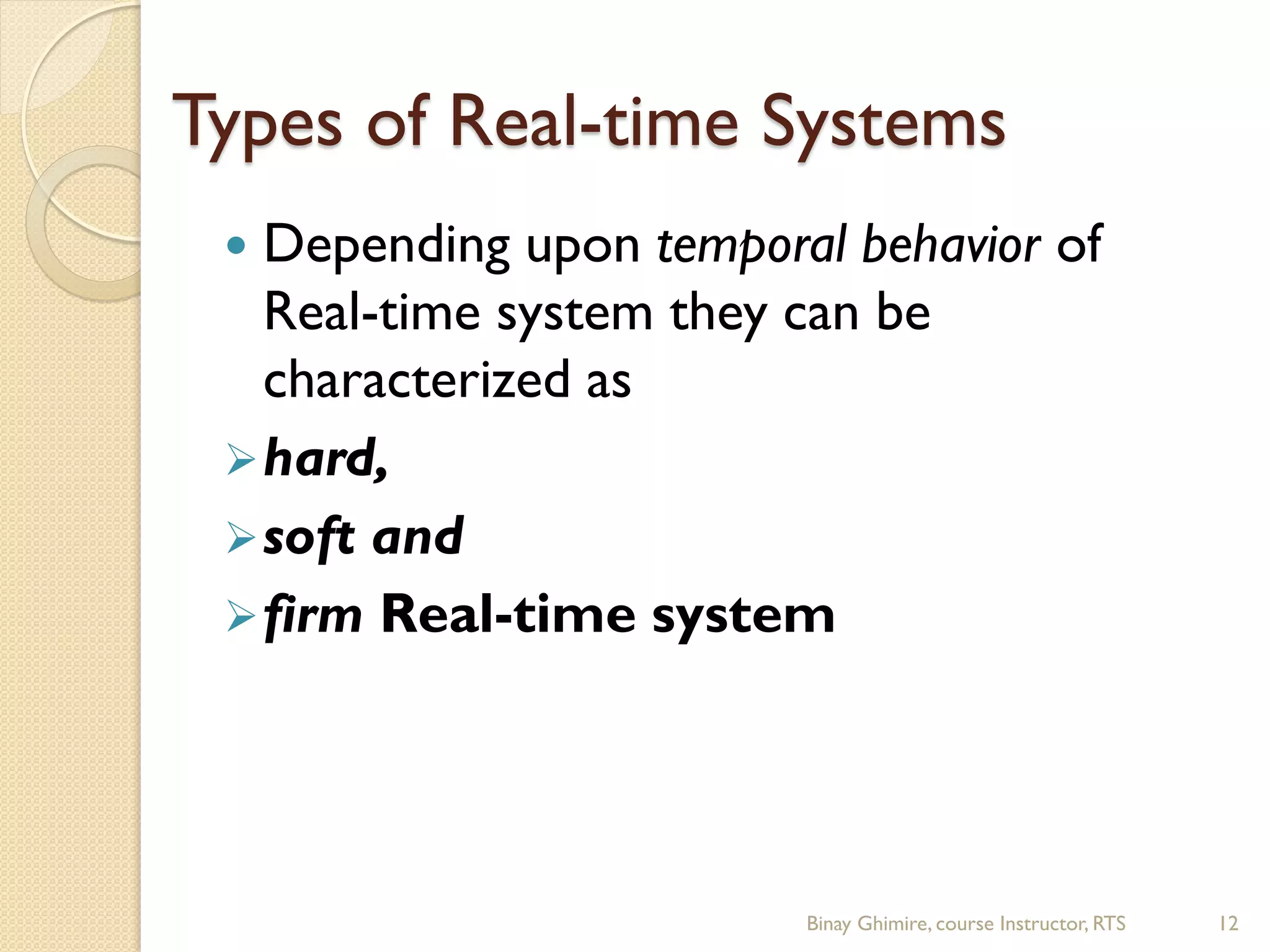 Realtime systems chapter 1 | PDF