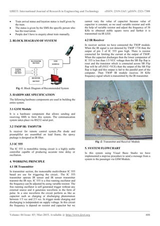 Real time tracking based on gsm and ir module for running train | PDF ...