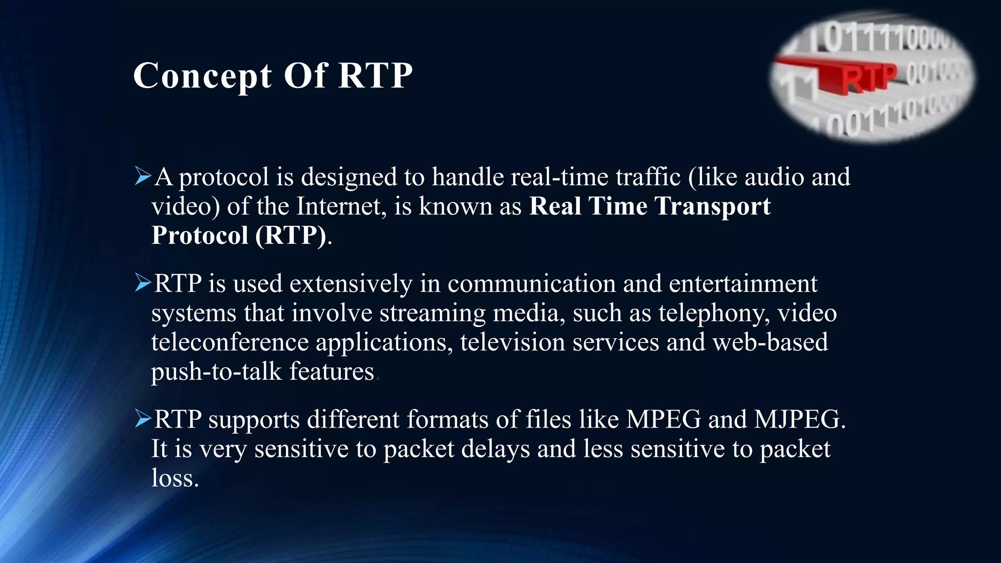 Real time transport protocol | PPTX